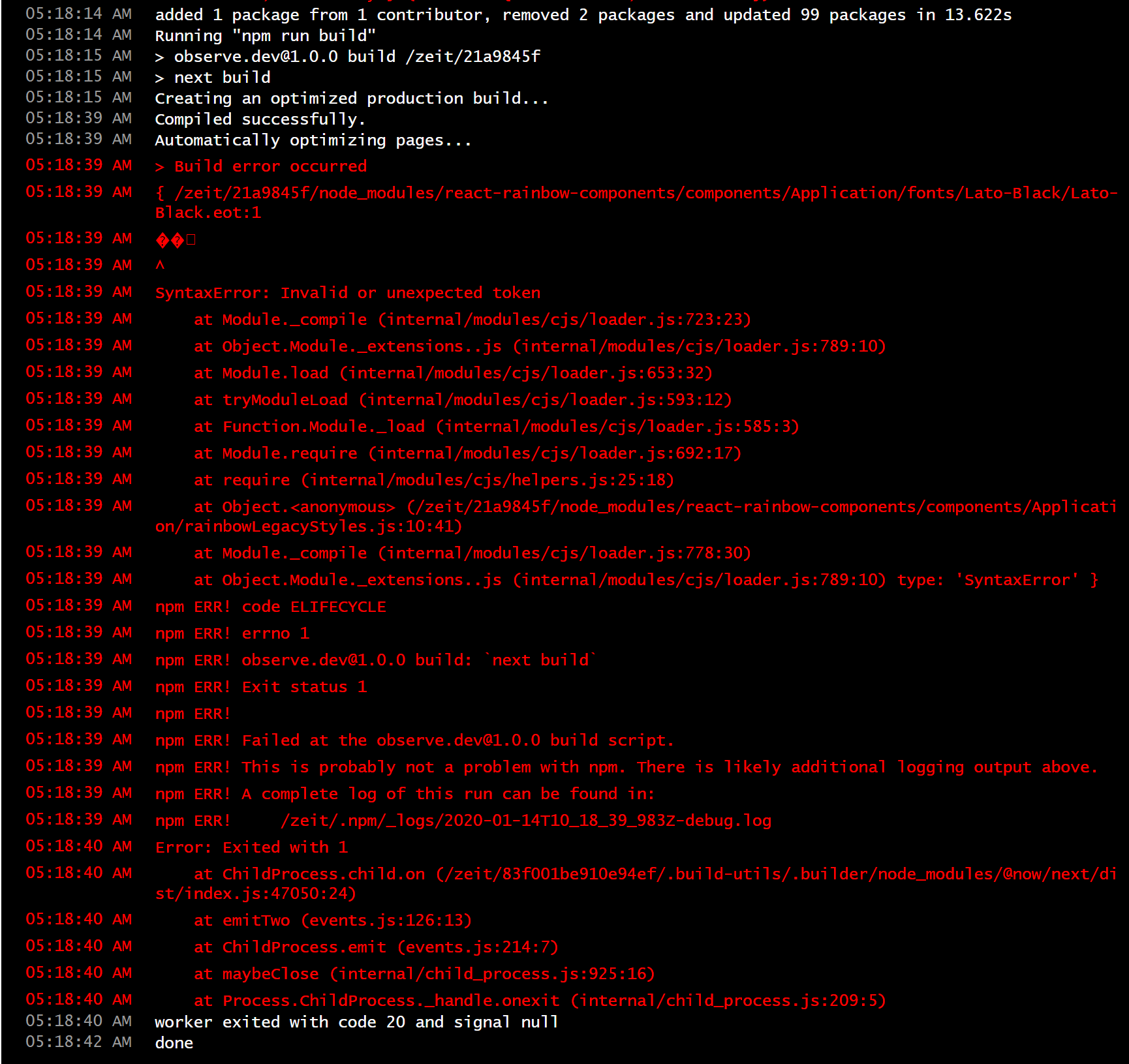 Syntaxerror Invalid Or Unexpected Token When Loading Eot File · Issue 10082 · Vercelnextjs 