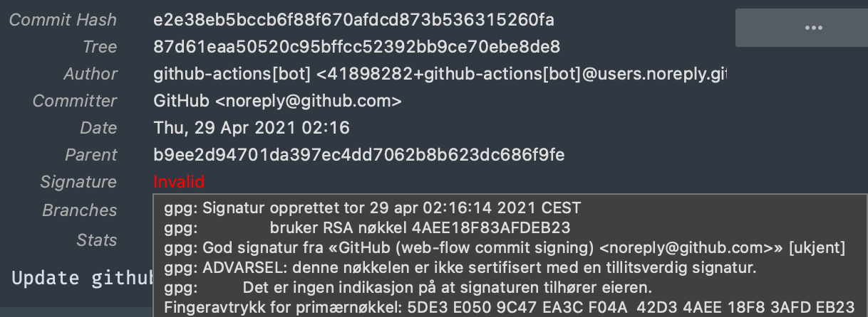 Can't verify signature of signed commit GPG · Issue #1126 · sublimehq ...