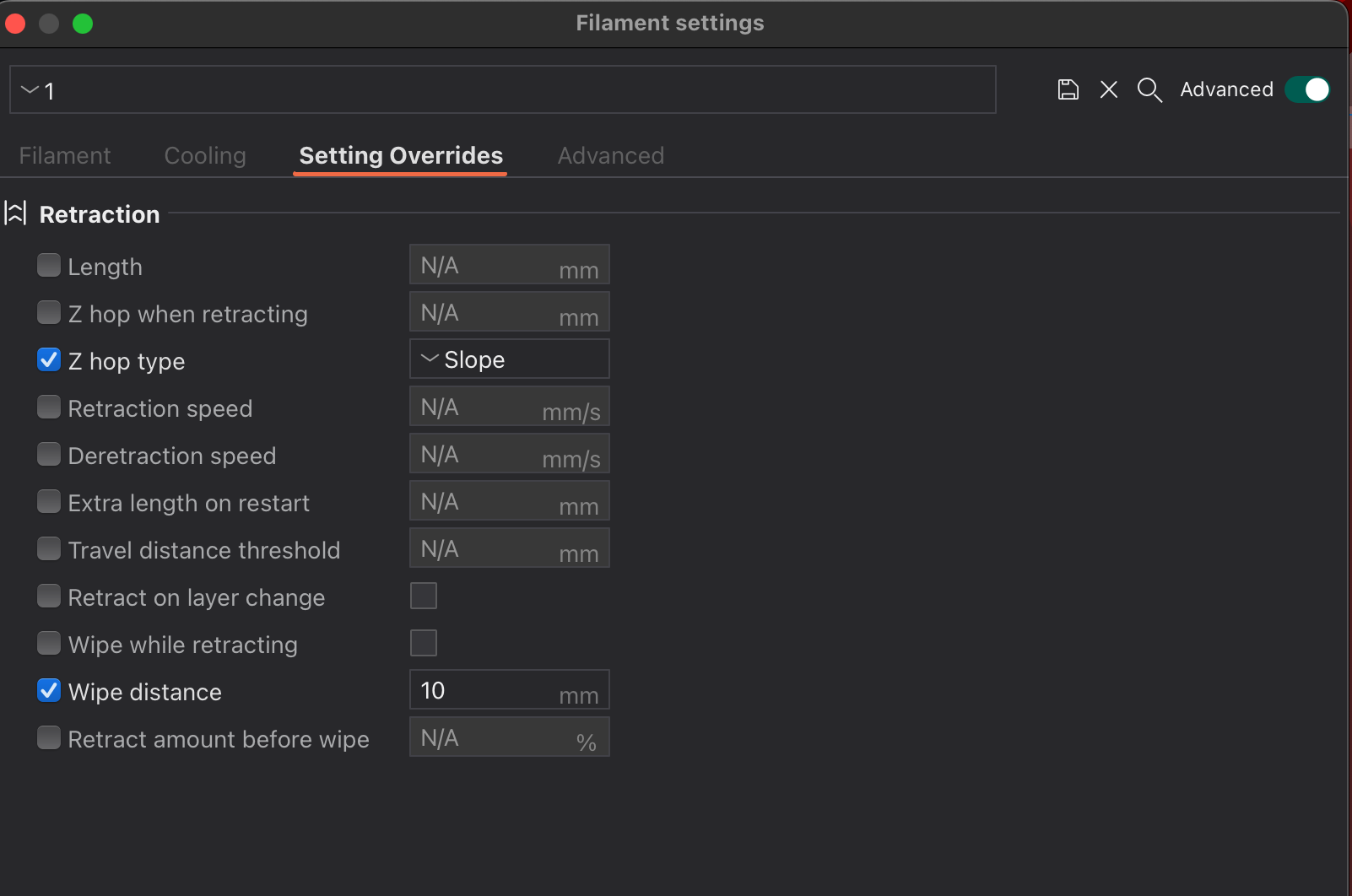 Multiple filament slots does not change the actual filament settings · Issue #1570 · SoftFever ...