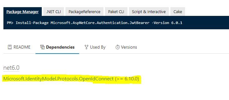 Dependency packages version conflict in .NET 6 · Issue #1487 · dotnet/SqlClient · GitHub