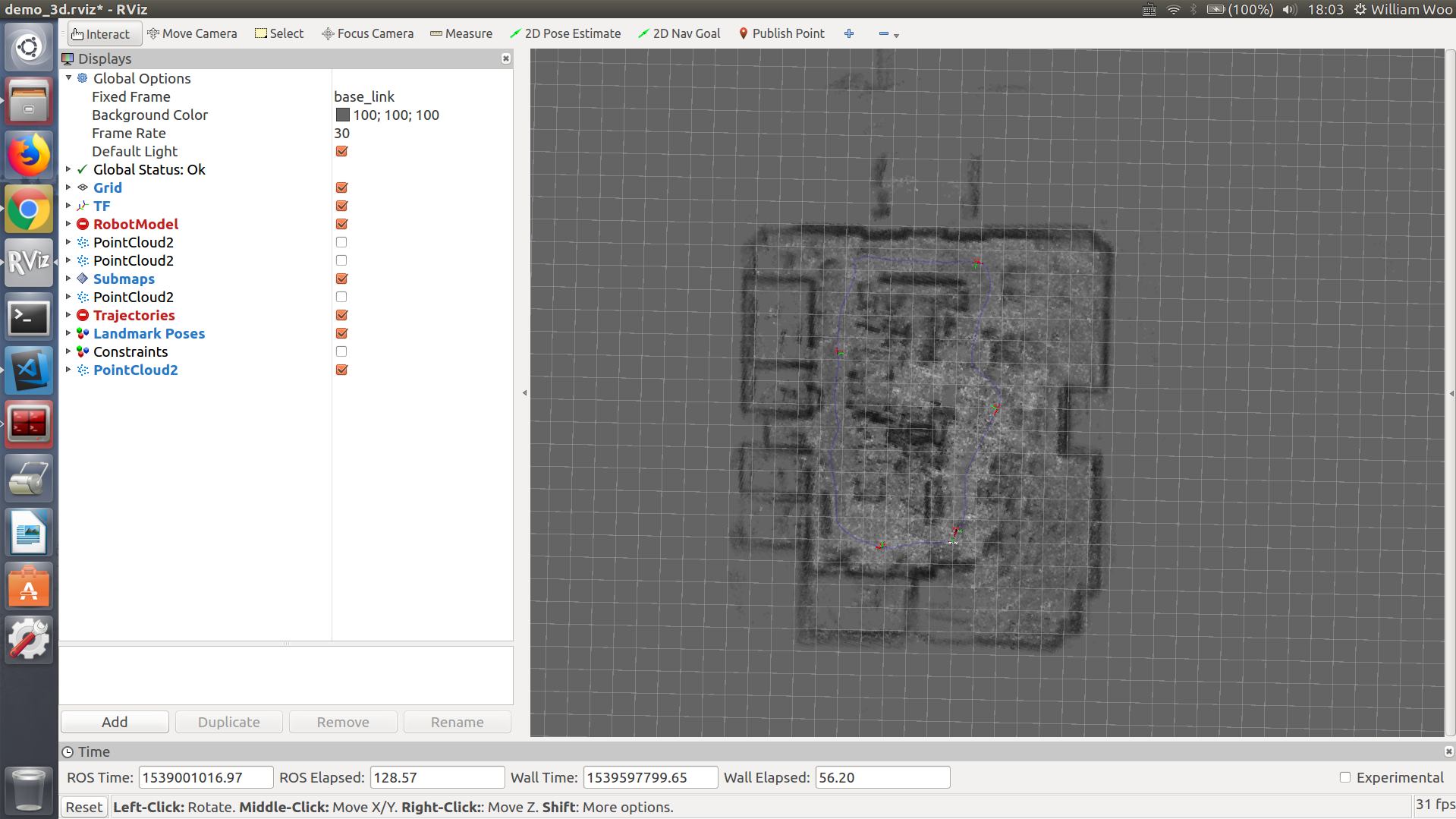Cartographer 3D with IMU, 1 Velodyne-16 LiDAR. No map output · Issue ...
