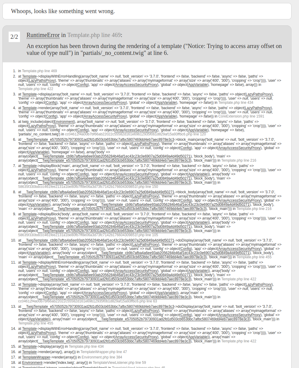 Trying To Access Array Offset On Value Of Type Null With Php 74 · Issue 7843 · Boltbolt · Github