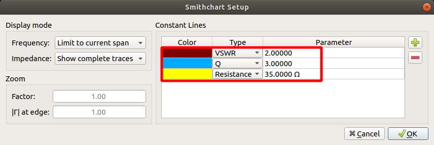 New Feature Suggestion - VSWR Circle · Issue #41 · jankae/LibreVNA · GitHub