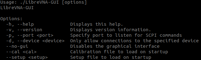 Command line options · Issue #130 · jankae/LibreVNA · GitHub