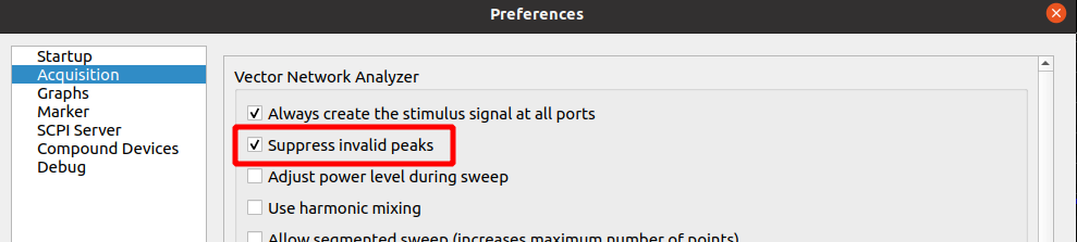 When the scan range is changed, point parasitic changes in the dynamic range appear. · Issue ...