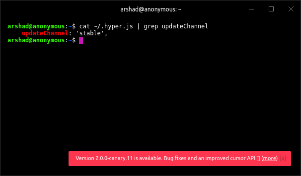 how to stop hyper update notifications? · Issue #2605 · vercel/hyper · GitHub