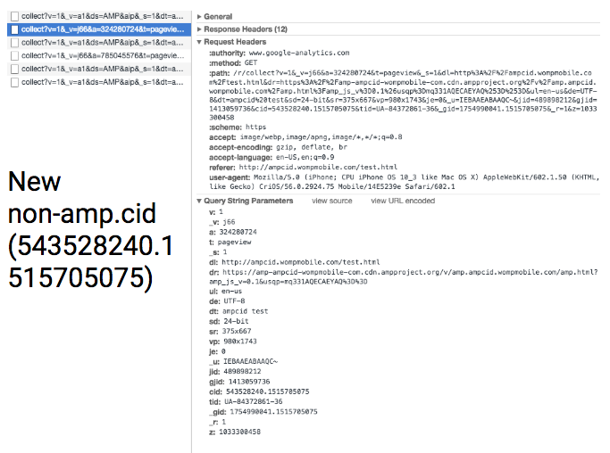CID API: sessions begun in viewer not stitching in GA · Issue #12816 · ampproject/amphtml · GitHub