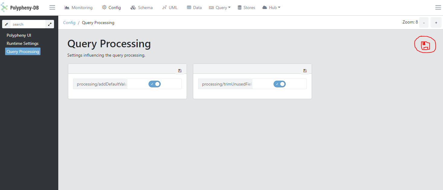 Only one save settings button · Issue #175 · polypheny/Polypheny-DB · GitHub