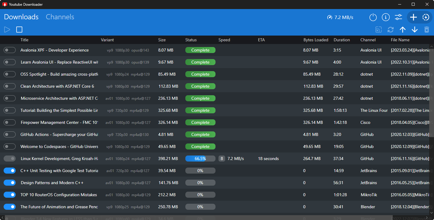 GitHub - legend2ks/YoutubeDownloader: YouTube video/playlist/channel downloader