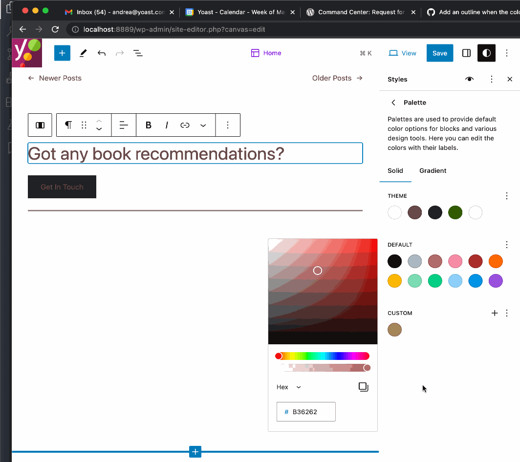 Color picker: focus loss when pressing Escape after values are changed · Issue #50876 ...