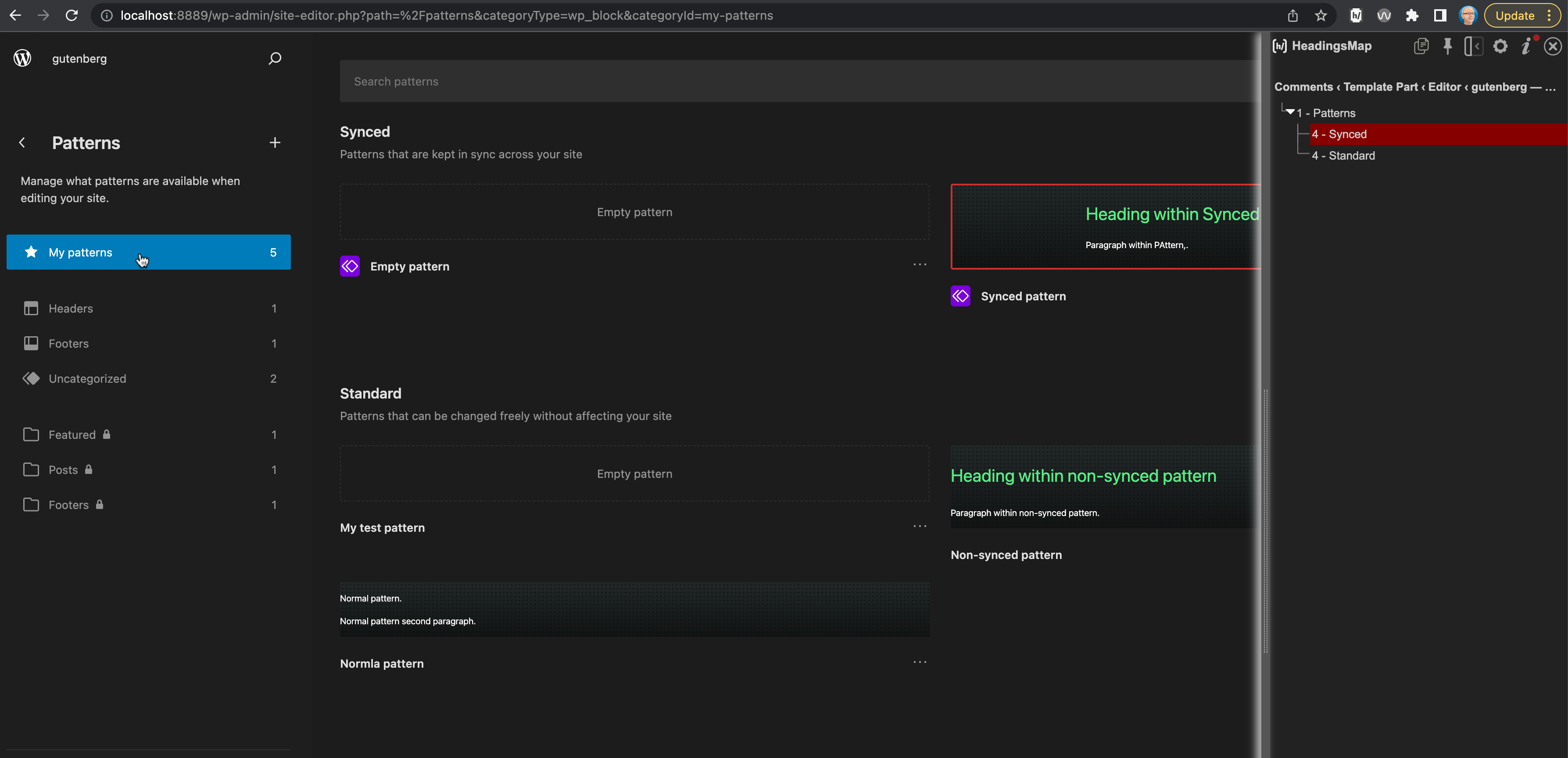 Patterns List And Grid Incorrect Headings Hierarchy And Wrong Usage Of Aria Attributes · Issue