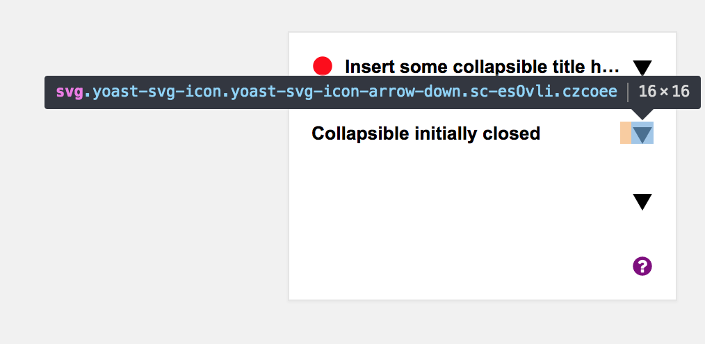 Collapsible panel should use down / up arrows · Issue #463 · Yoast/yoast-components · GitHub