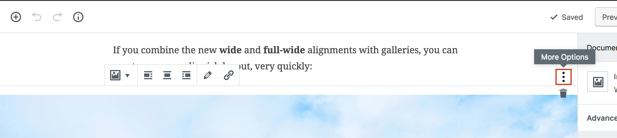 Block Remove button misplaced on full-width blocks · Issue #6283 ...