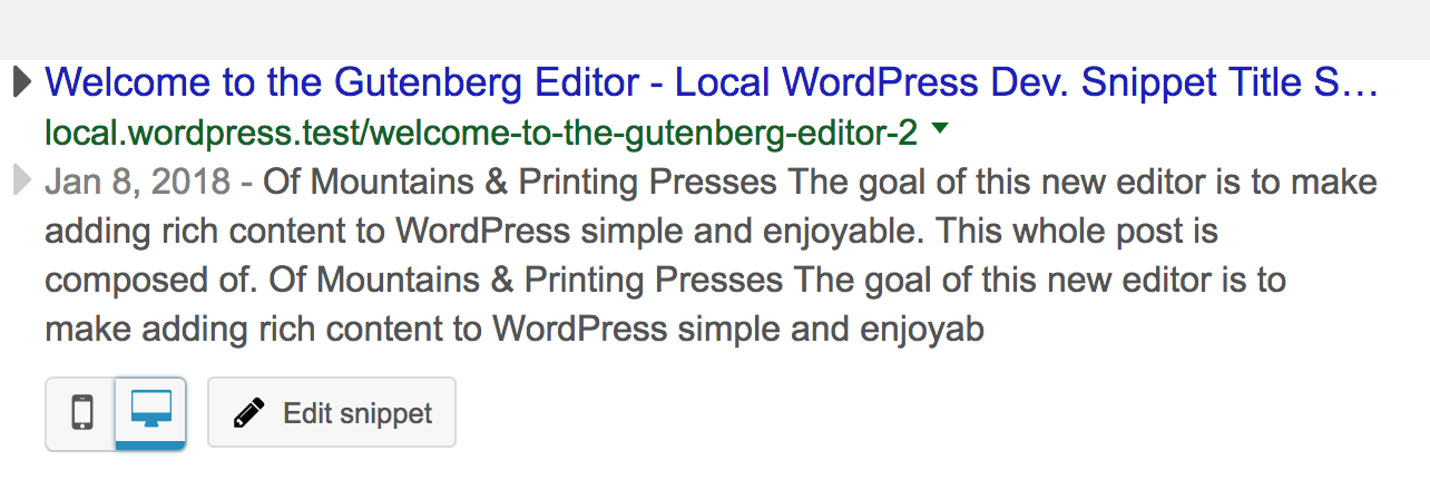 Snippet preview: mobile description "arrow" is not visible · Issue #504 · Yoast/yoast-components ...