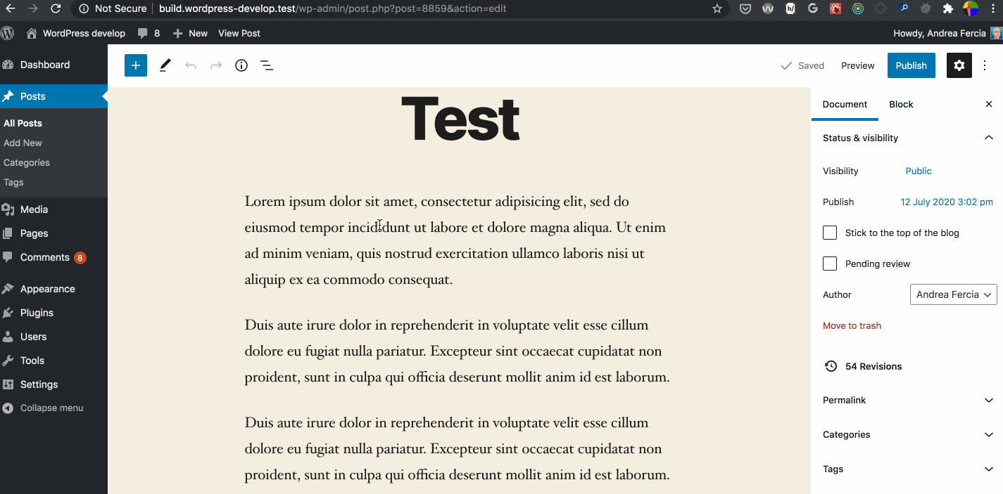Regression: Block crashes when inserting a link and going through the links suggestions with the ...