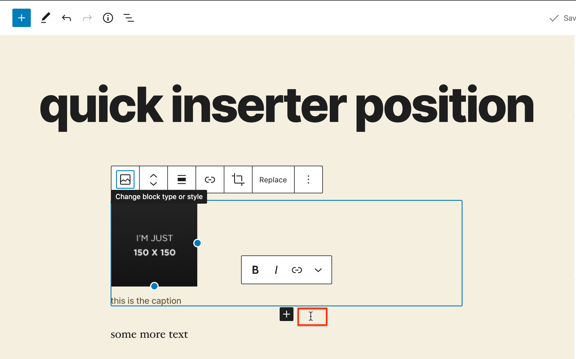 The "quick inserter" button is hardly usable or impossible to use with a keyboard. · Issue ...