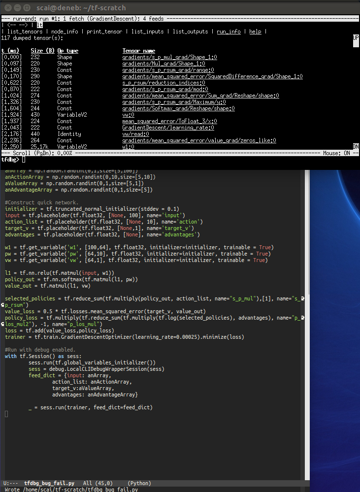 Tensorflow Debug tfdbg ValueError with combined loss functions. · Issue #16261 · tensorflow ...