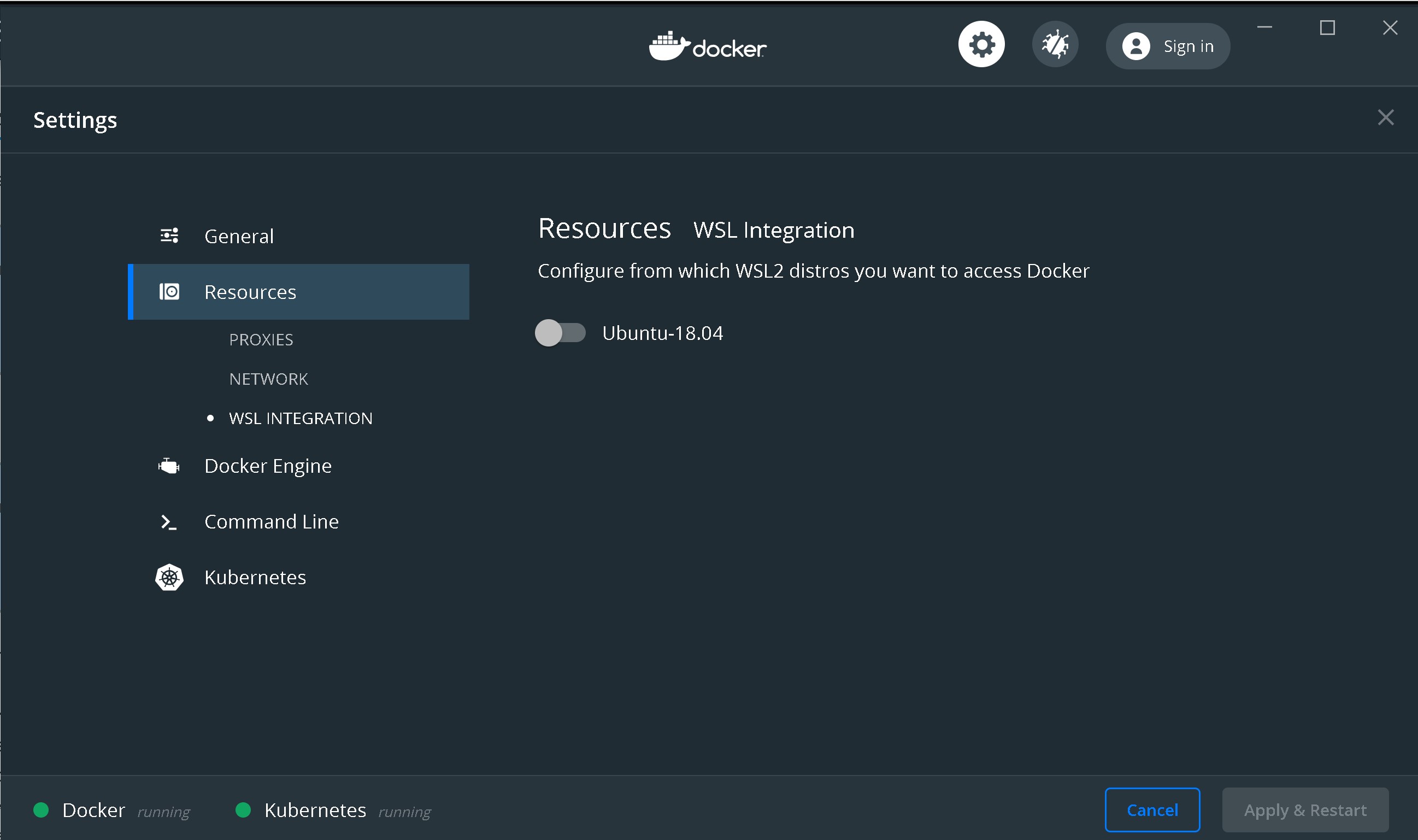 Docker Desktop 2161 Wsl Integration Always Reverts To Off On Reboot · Issue 5264 · Docker