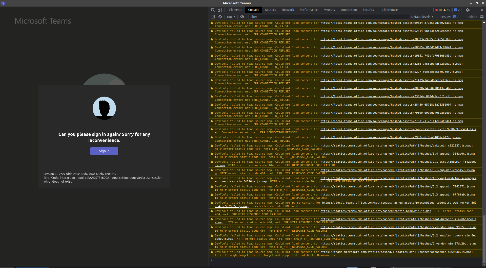 teams refuses to authenticate at all sometimes · Issue #740 · IsmaelMartinez/teams-for-linux ...