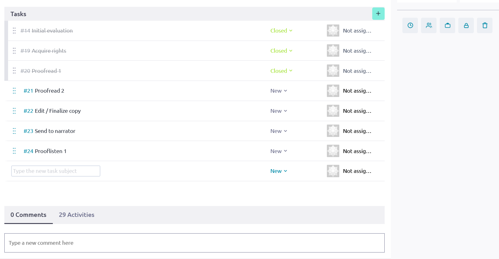 Link tasks to US status · Issue #75 · taigaio/taiga-front · GitHub