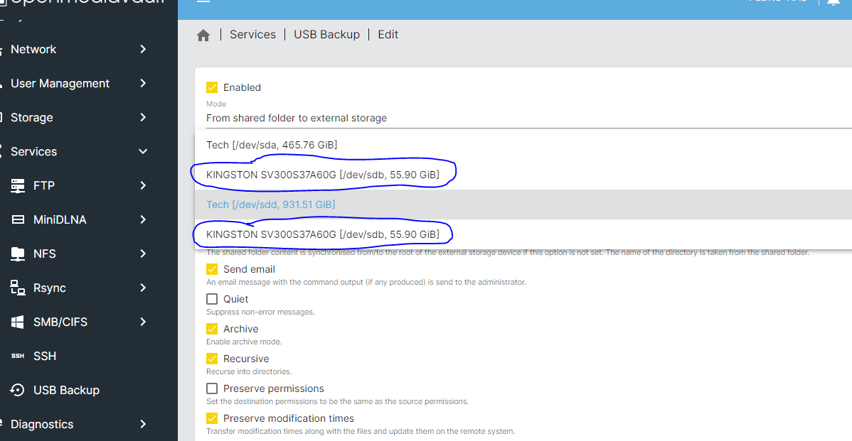 Duplicating the system disk in the USB Backup plugin OMV6 · Issue #1161 · openmediavault ...