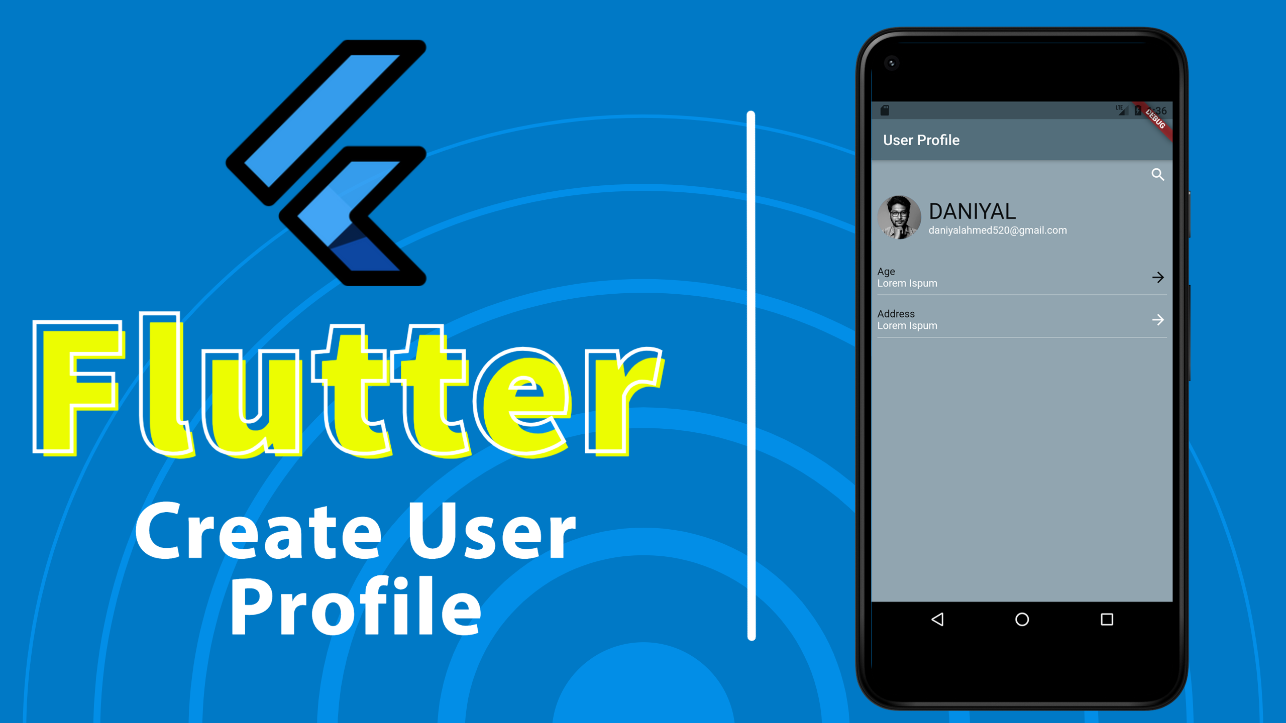 GitHub - daniyalahmedkhan/FlutterUserProfile: Flutter project to demonstrate columns, row ...
