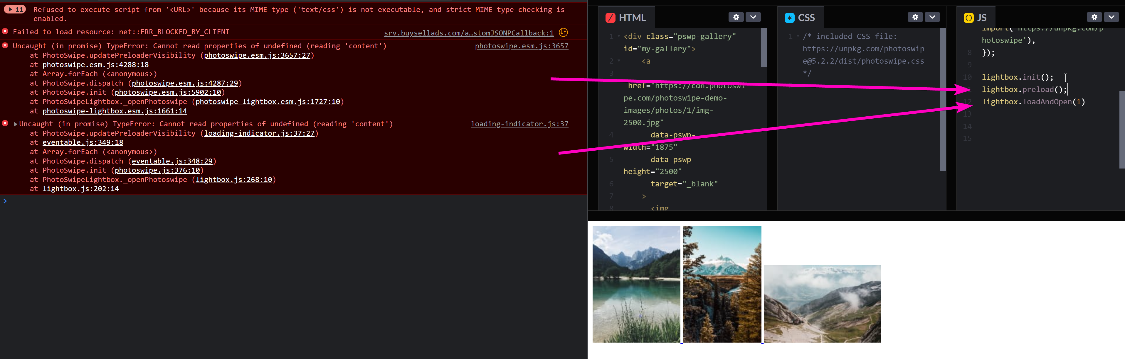 loadAndOpen: currSlide is undefined · Issue #1927 · dimsemenov/PhotoSwipe · GitHub