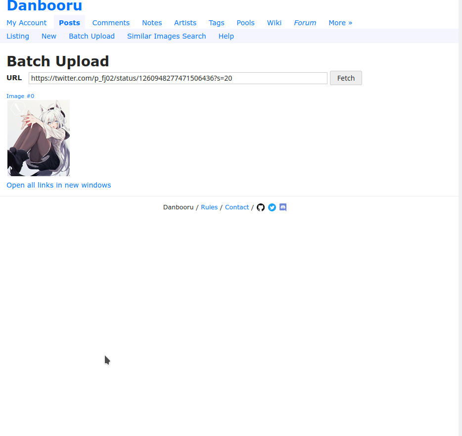 Batch Upload with Twitter links doesn't fetch enough information · Issue #4430 · danbooru ...
