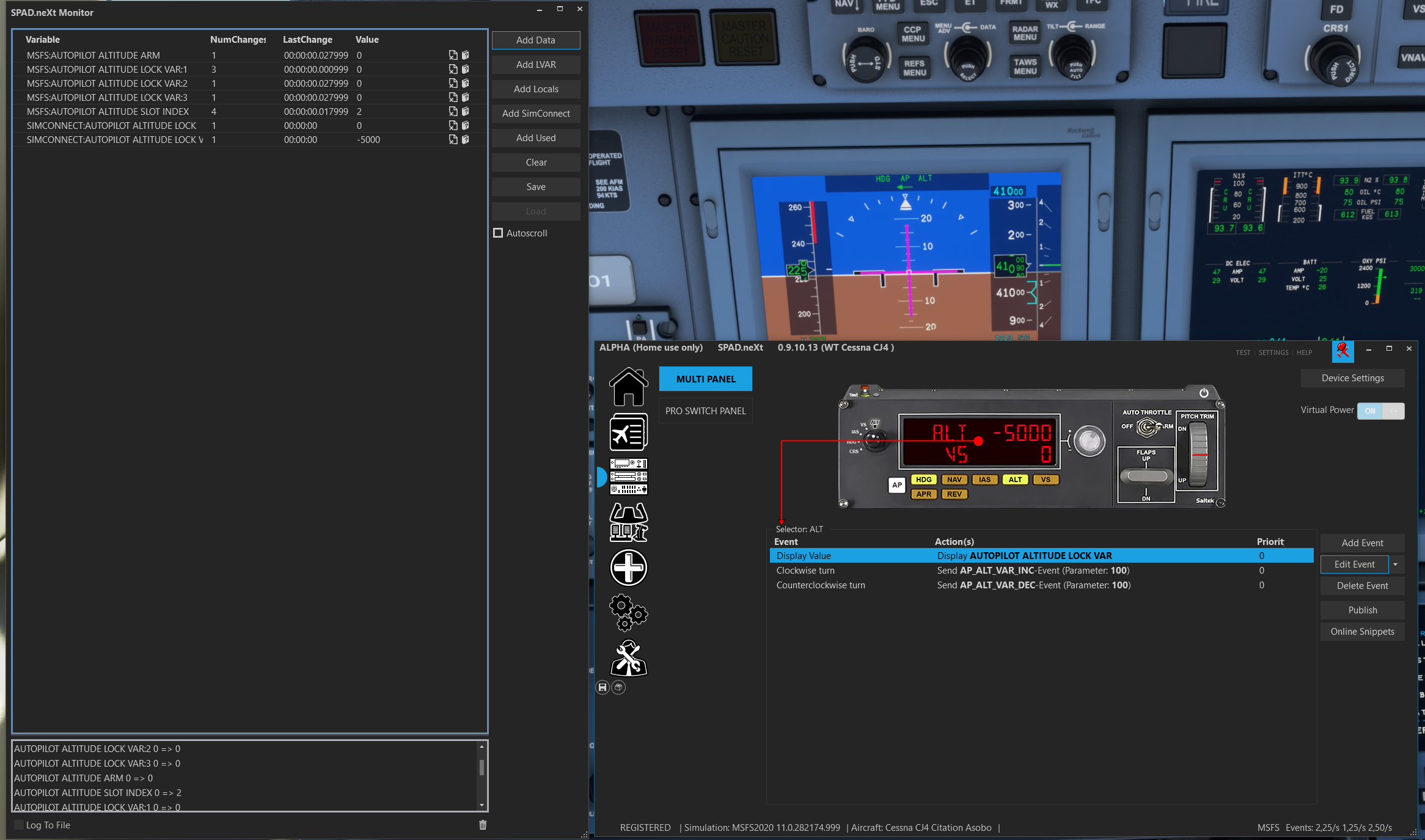 CJ4: expose additional plane data and behavior to SIMCONNECT, LVAR and EVENTS · Issue #1088 ...