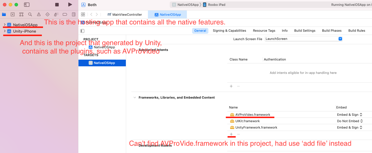 XCode iOS Crash: dyld: Library not loaded: @rpath/AVProVideo.framework/AVProVideo · Issue #869 ...