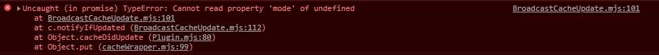 [broadcast-update] Plugin errors when added to precache · Issue #1931 · GoogleChrome/workbox ...