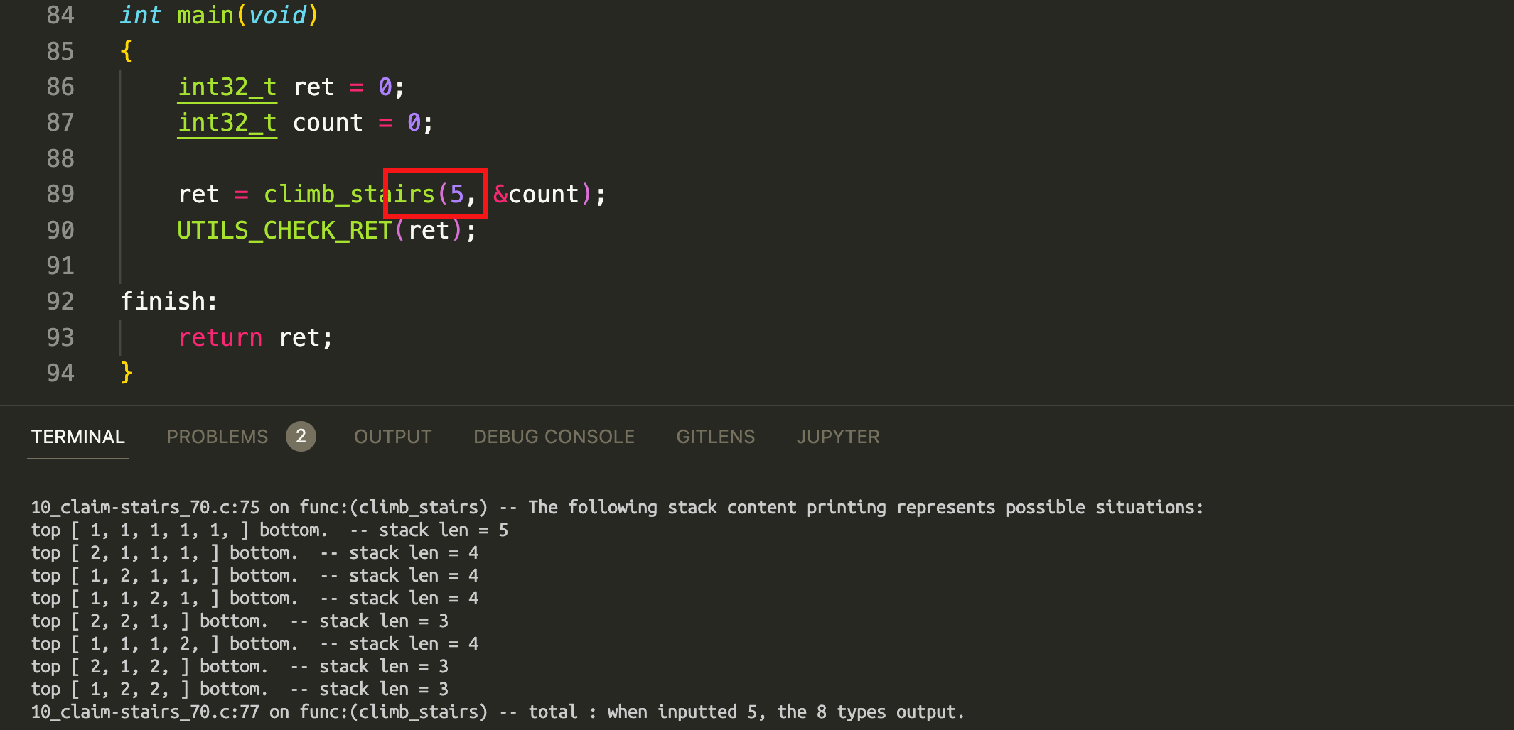 leetcode70：爬楼梯（climbing-stairs） · Issue #44 · carloscn/structstudy · GitHub