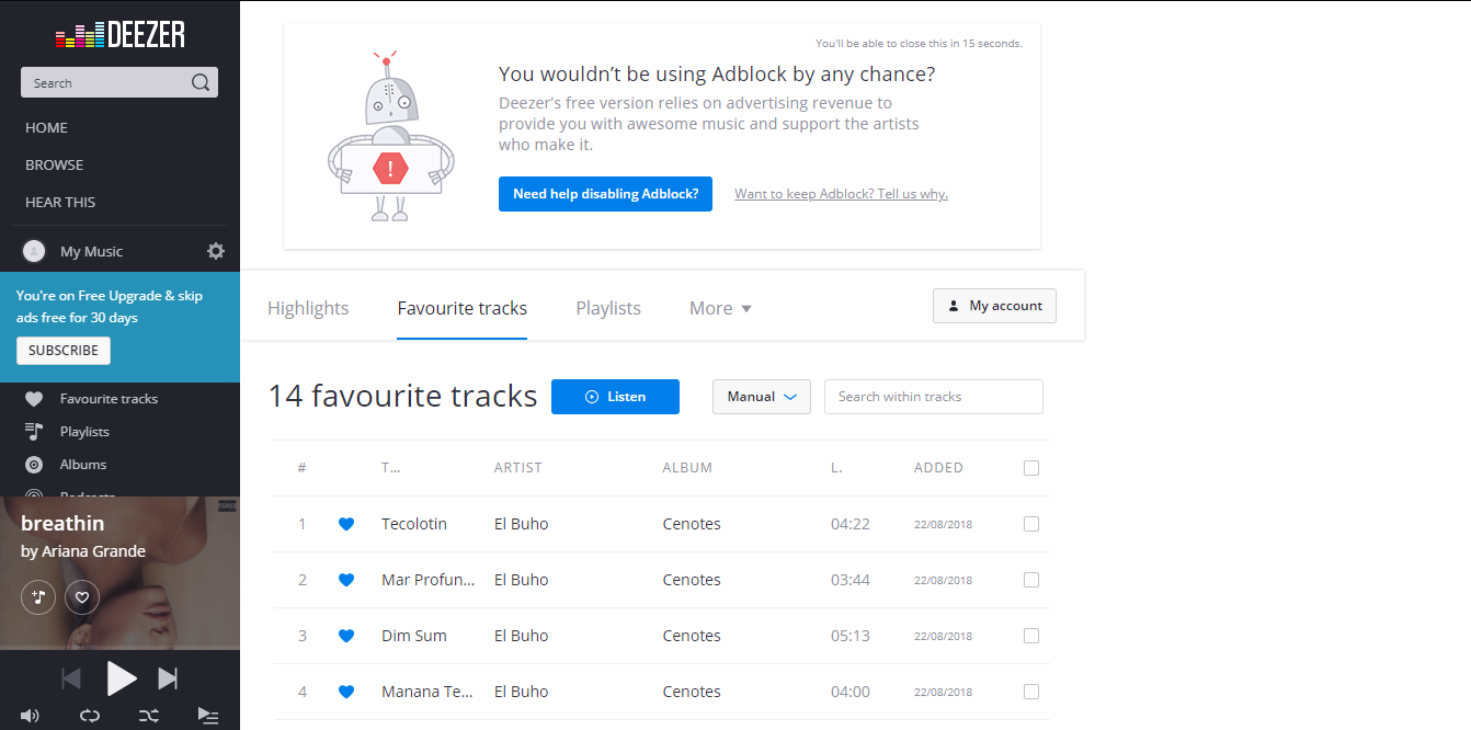 deezer.com - switching songs gets stuck · Issue #3290 · uBlockOrigin/uAssets · GitHub
