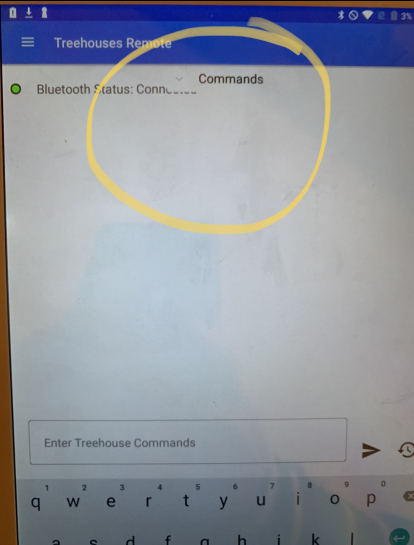 bluetooth status blocked by commands drop down · Issue #541 · treehouses/remote · GitHub
