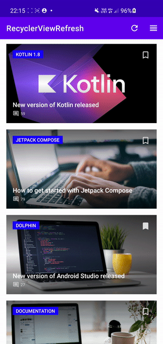 GitHub - landomen/recyclerview-payloads-sample: Sample project to show how to use Payloads with ...