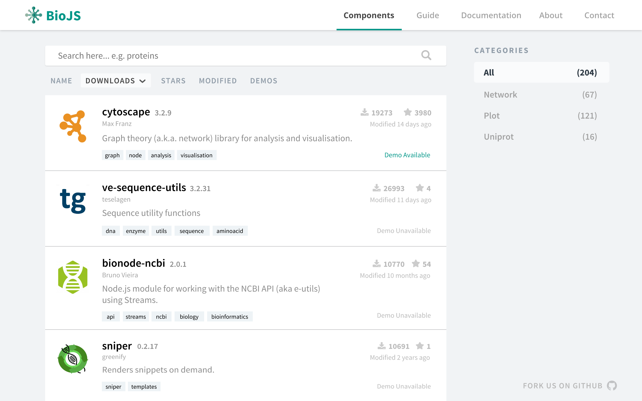 Review landing page for BioJS · Issue #4 · biojs/organisation · GitHub
