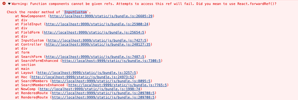 Warning forwardref InputCustom · Issue #289 · samuel-gomez/react-starter-toolkit · GitHub