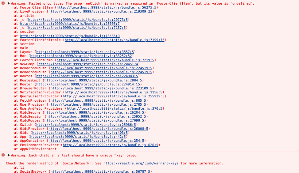 [FooterClient] 2 warnings · Issue #342 · samuel-gomez/react-starter-toolkit · GitHub