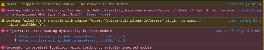 [Bug report] Search and theme mode switching break, weird errors in console · Issue #1108 ...