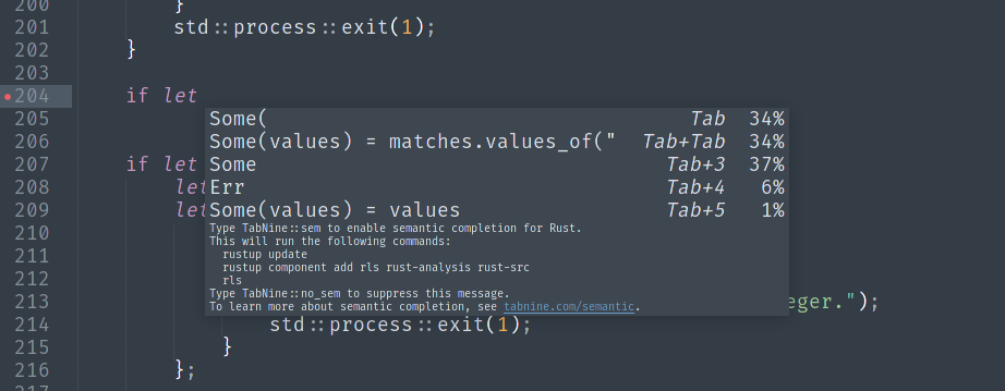 Tab completion counts not showing, and auto_complete from other sources ...