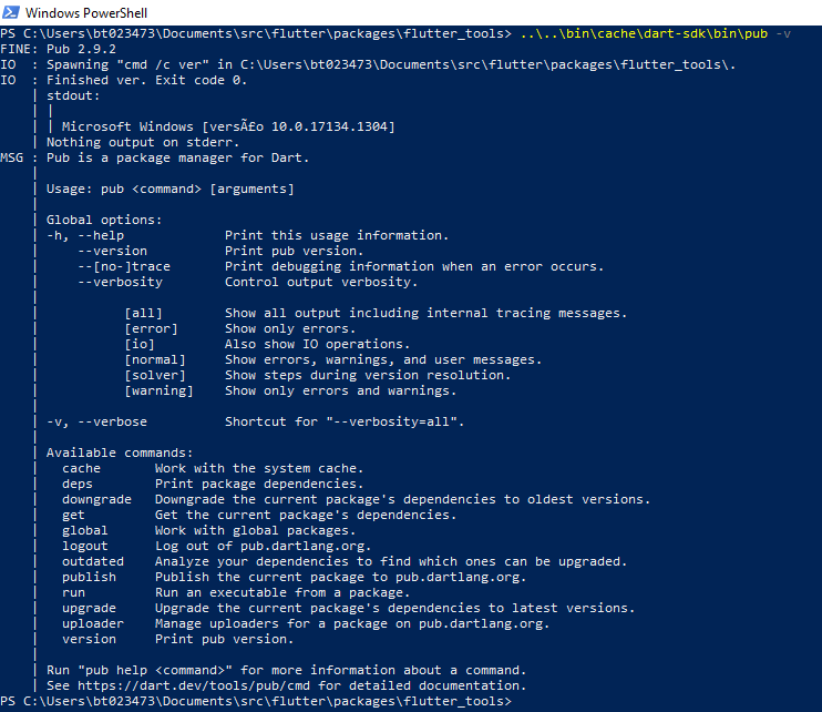 "CreateProcessW failed 5" when running Flutter doctor on Windows ...