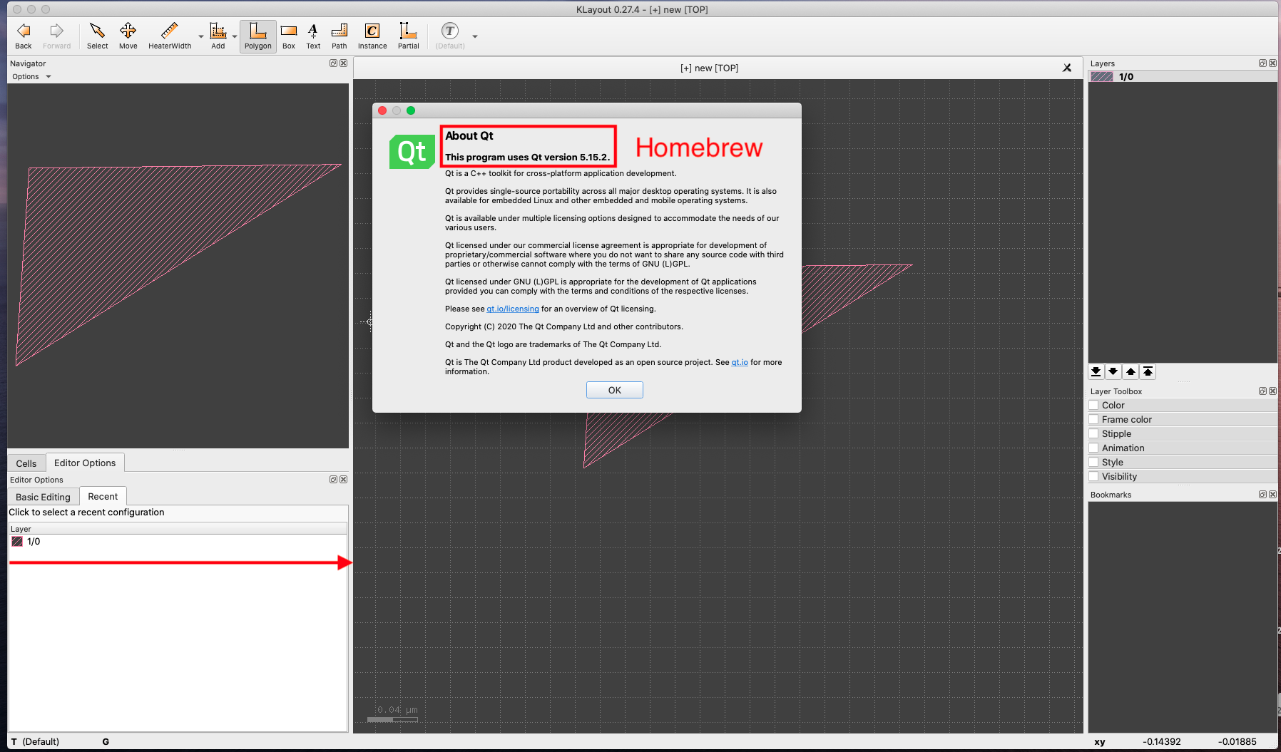 Feature Request: toggle on/off editor options window · Issue #918 · KLayout/klayout · GitHub