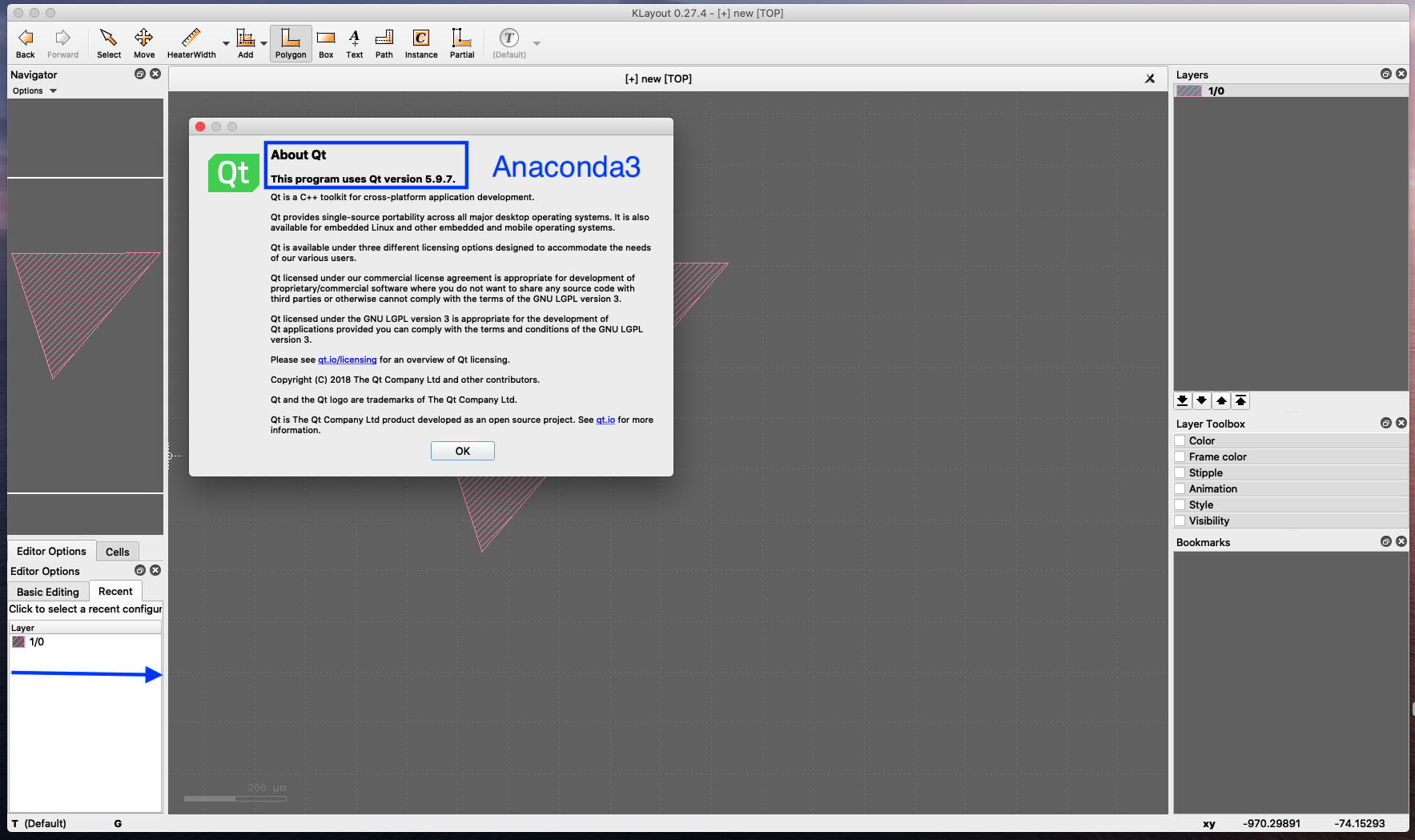 Feature Request: toggle on/off editor options window · Issue #918 · KLayout/klayout · GitHub