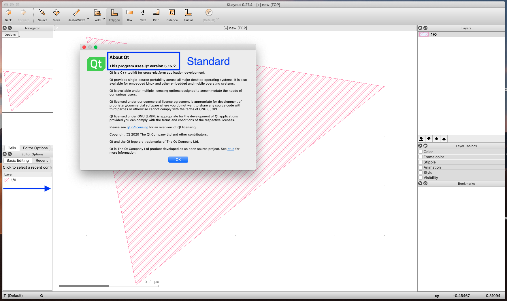 Feature Request: toggle on/off editor options window · Issue #918 · KLayout/klayout · GitHub