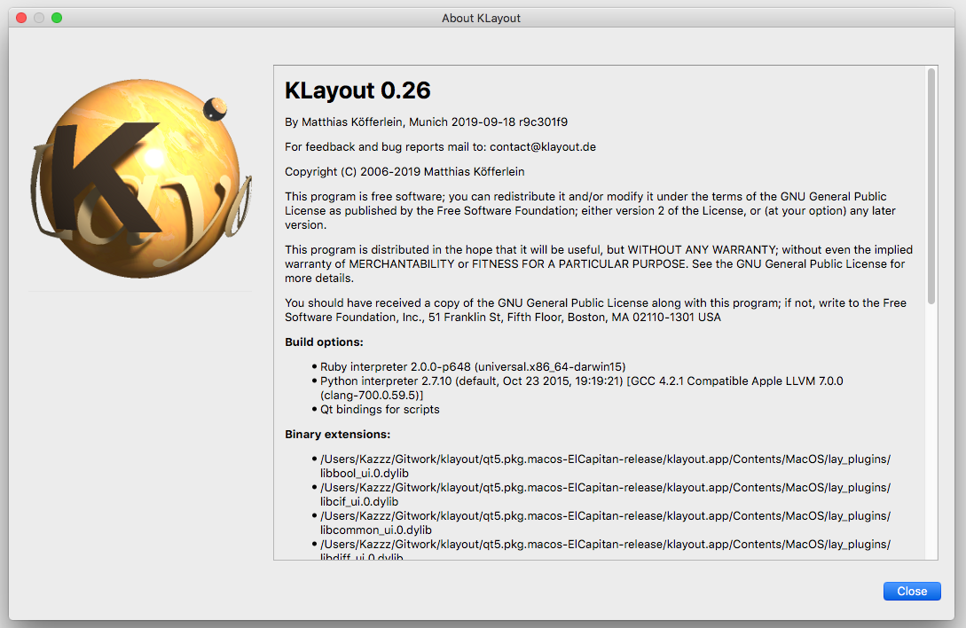 Building 0.26 for macOS · Issue #360 · KLayout/klayout · GitHub