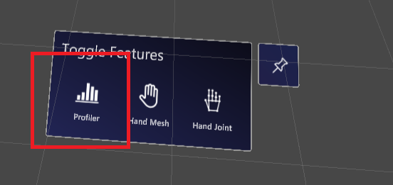 Toggle profiler button no longer works and diagnostics demo scene is ...