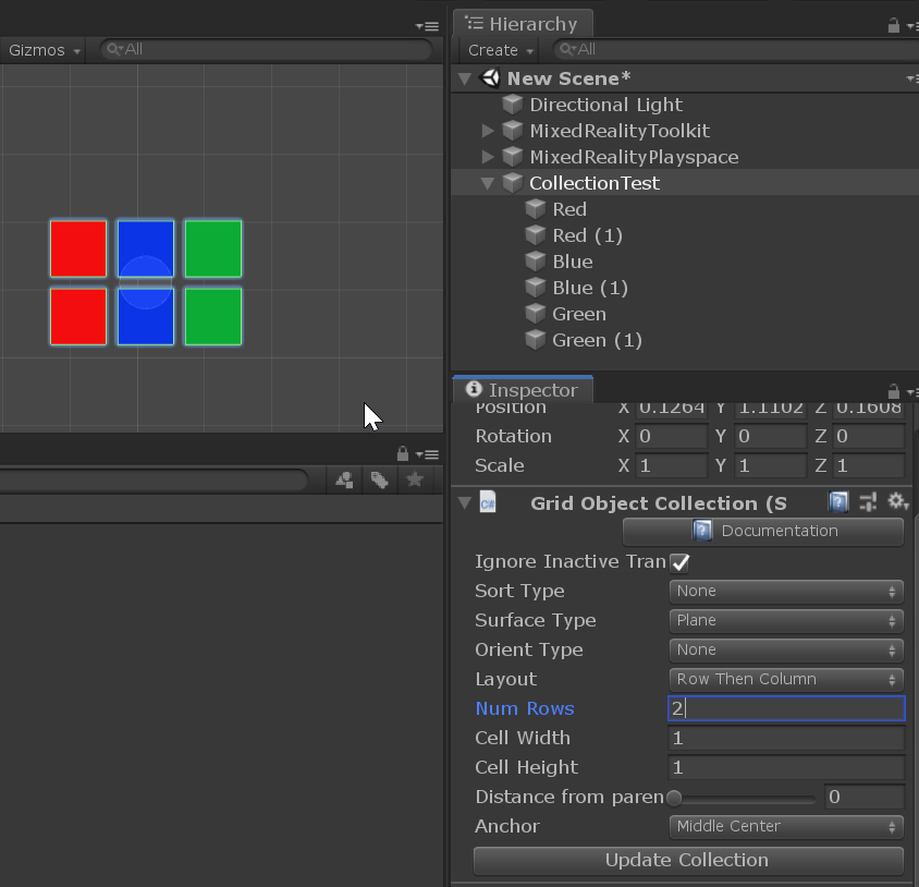 MRTK 2.2 : Grid Object Collection : inverse layout naming and unexpected Num Rows/Columns ...