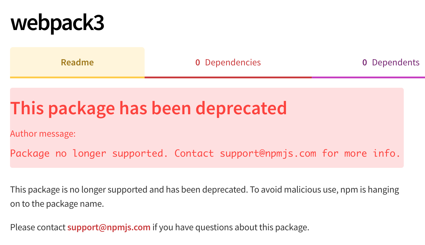 webpack3 on npm · Issue #6751 · webpack/webpack · GitHub