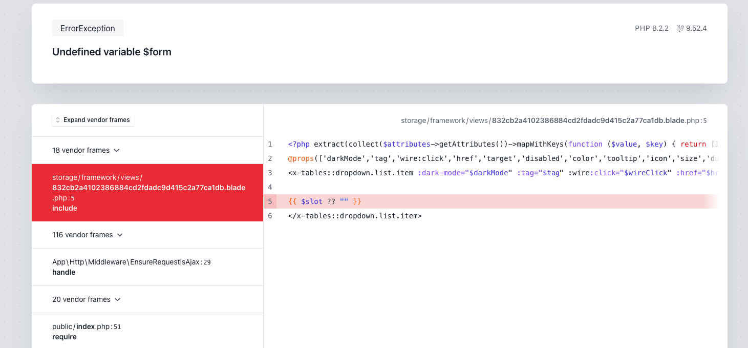Dropdown Components Render Issue · Issue 5830 · Filamentphpfilament 1406