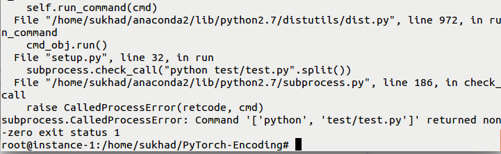 Runtime error · Issue #7 · zhanghang1989/PyTorch-Encoding · GitHub